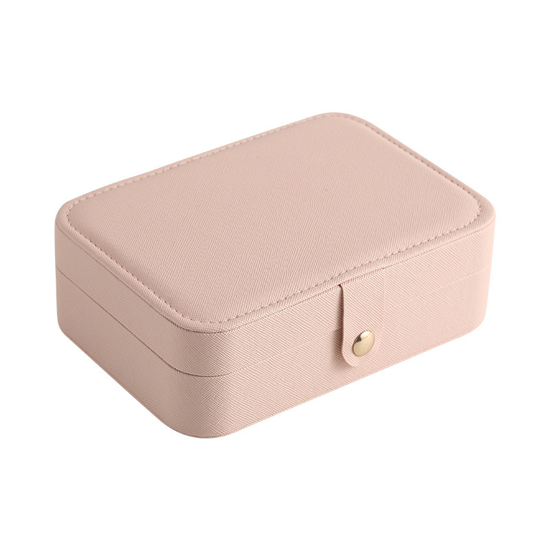 Luxury Rectangle Jewelry Box – PU Leather Travel Case with Logo - Packgenio
